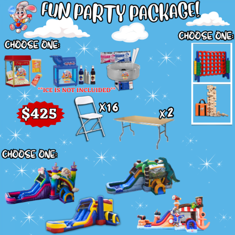 Party Packages | Happyland Party Rentals Clarksville TN